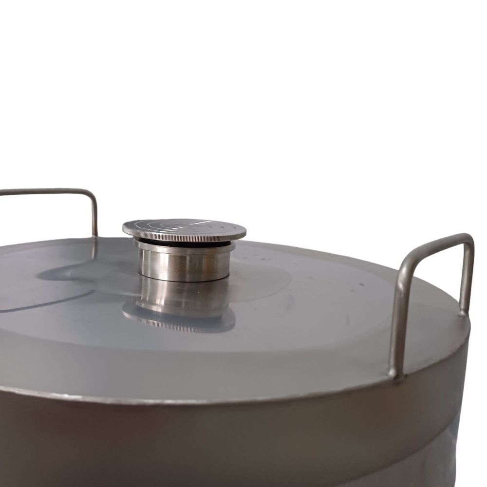 Butoi din inox cu capac filet si robinet, 30 litri